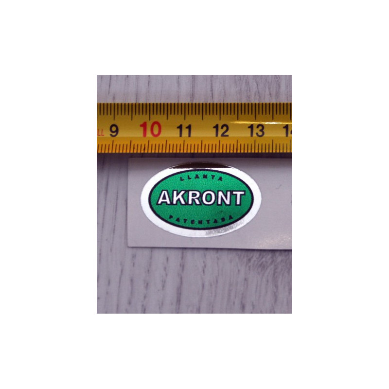 Akront green sticker.